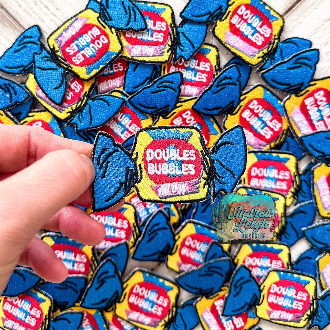ALD EXCLUSIVE- Double Bubble Embroidered Patch – Andrea Leigh Designs