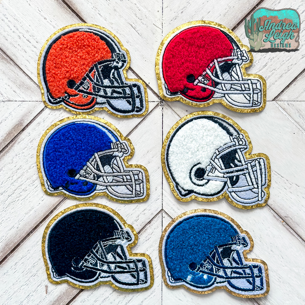 Football Helmets Embroidered Patches – Andrea Leigh Designs